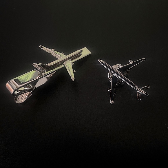 Accessories | Aircraft Silver Plated Tie Clip Aircraft Silver Plated ...